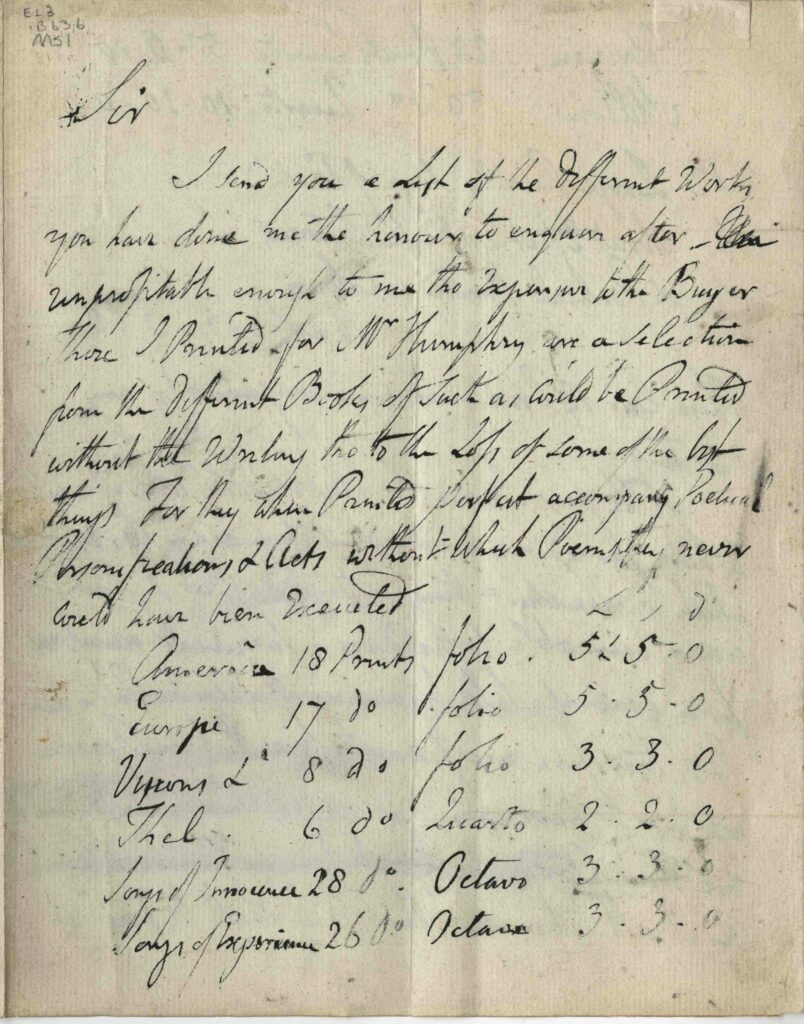 Joseph Viscomi, “William Blake’s 1818 Letter to Dawson Turner and Later ...